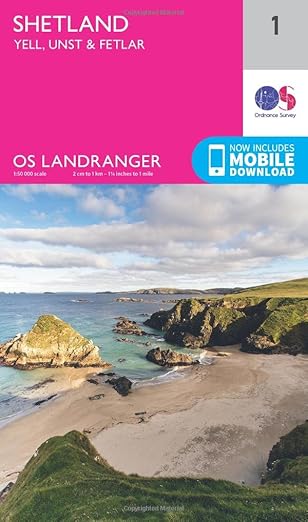 Shetland – Yell, Unst & Fetlar Map | Cullivoe & Mid Yell | Ordnance ...