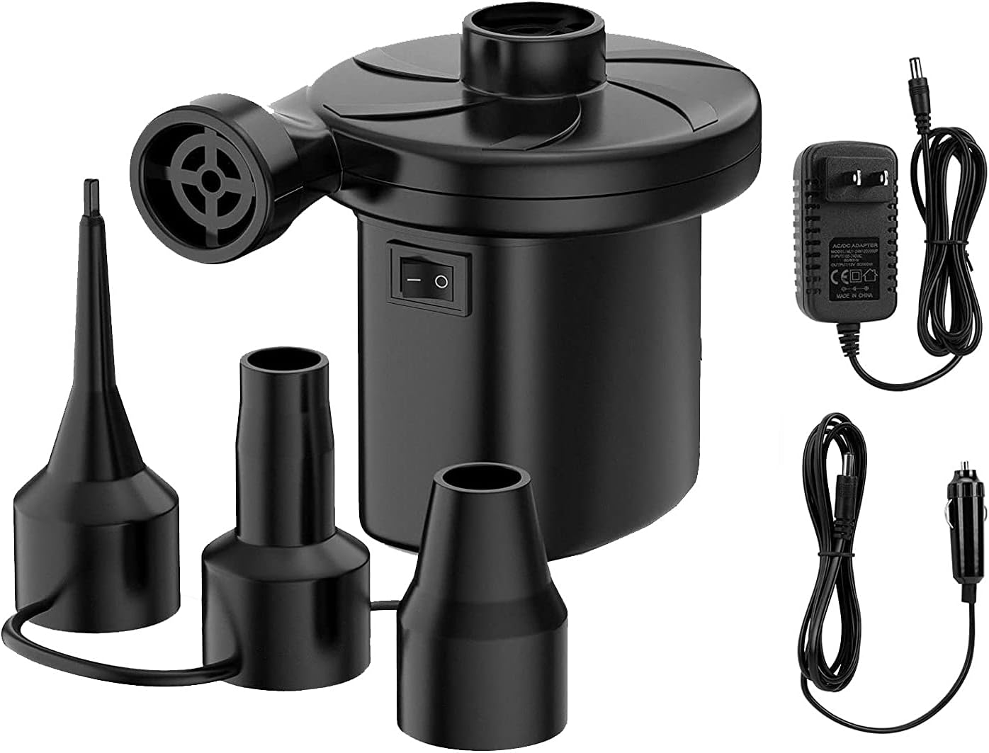 Amazon.com: Electric Air Pump, Portable Quick-Fill Air Pump with 3 ...