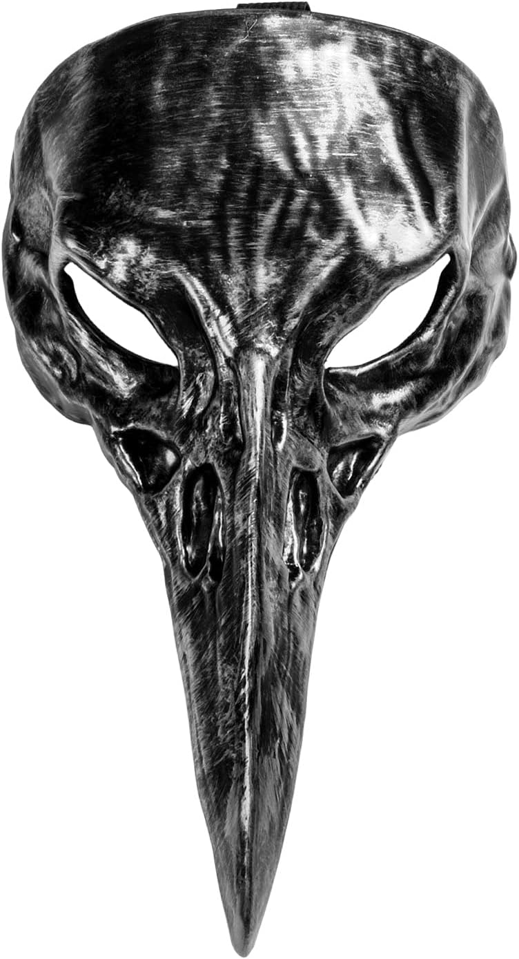 Amazon.com: Zeckos Black Patterned Crow Beak Carnival Mask Wall Hanging ...