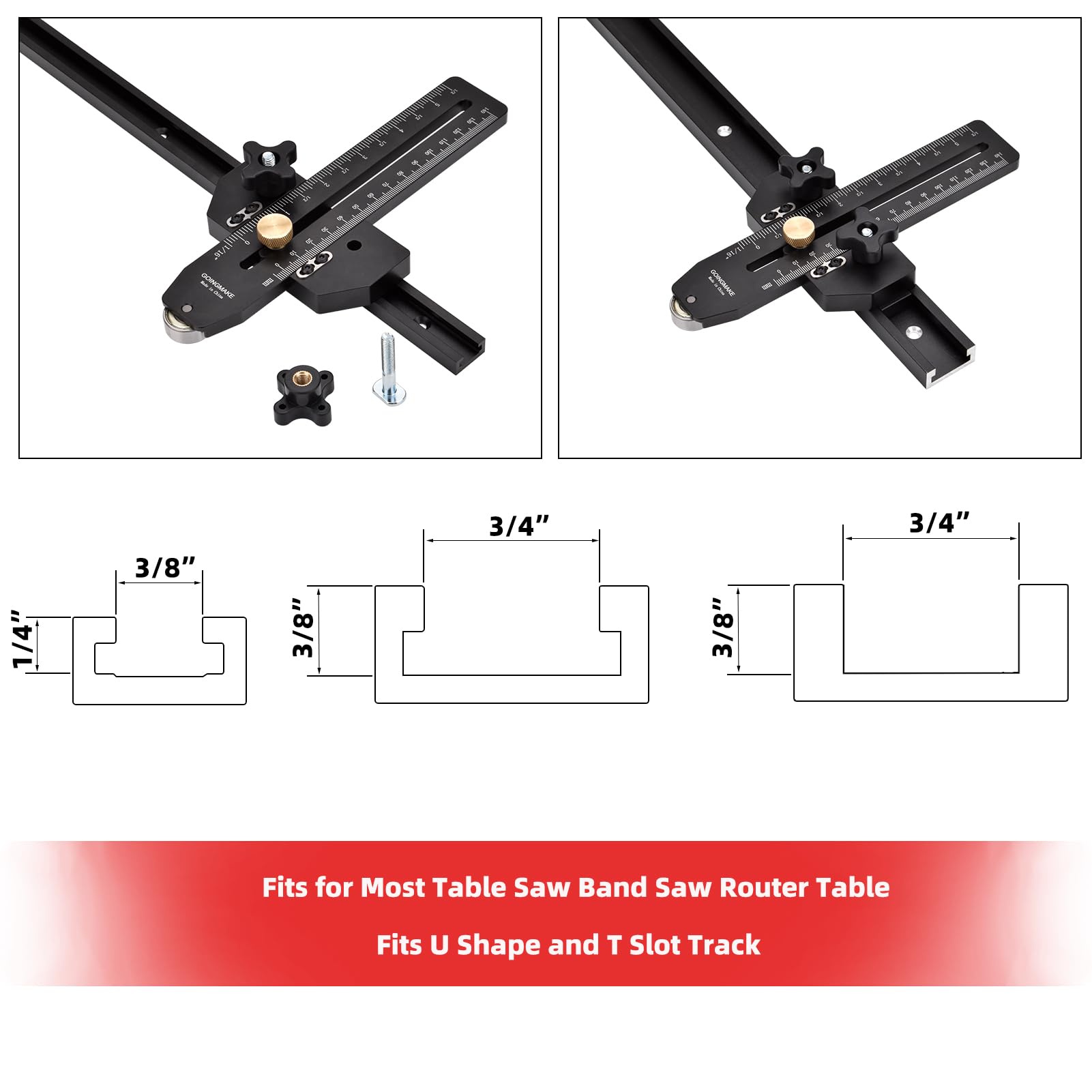 Snapklik.com : GOINGMAKE Thin Rip Jig Table Saw Jig Guide For Making ...