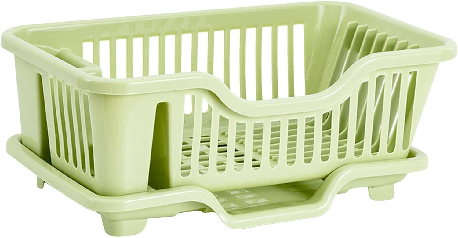 Amazon.com: Dish Drying Rack Dish Strainers with Drain Tray Utensils ...