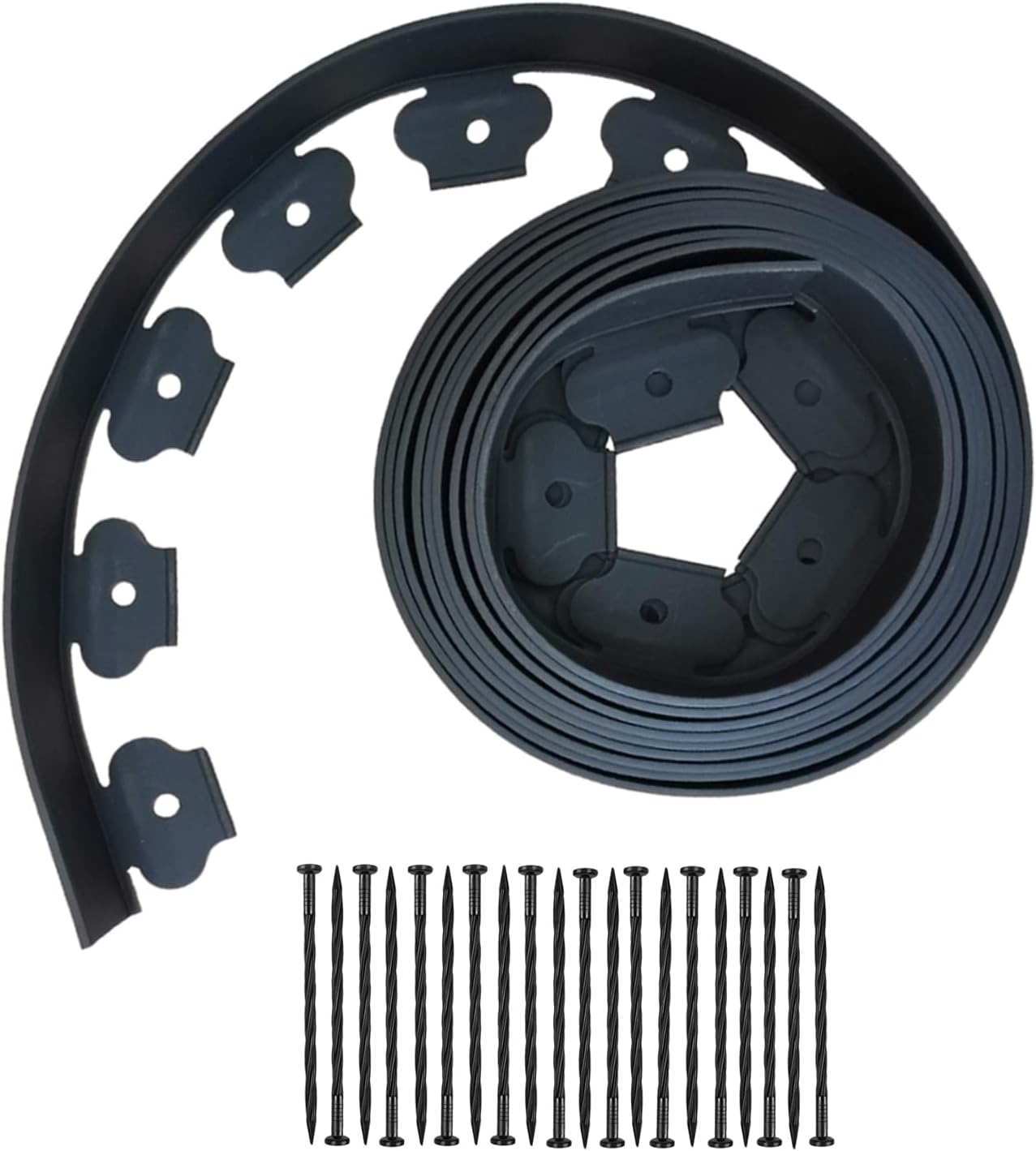 Amazon.com : Landscape Edging Kit,20FT Plastic No Dig Garden Edging ...