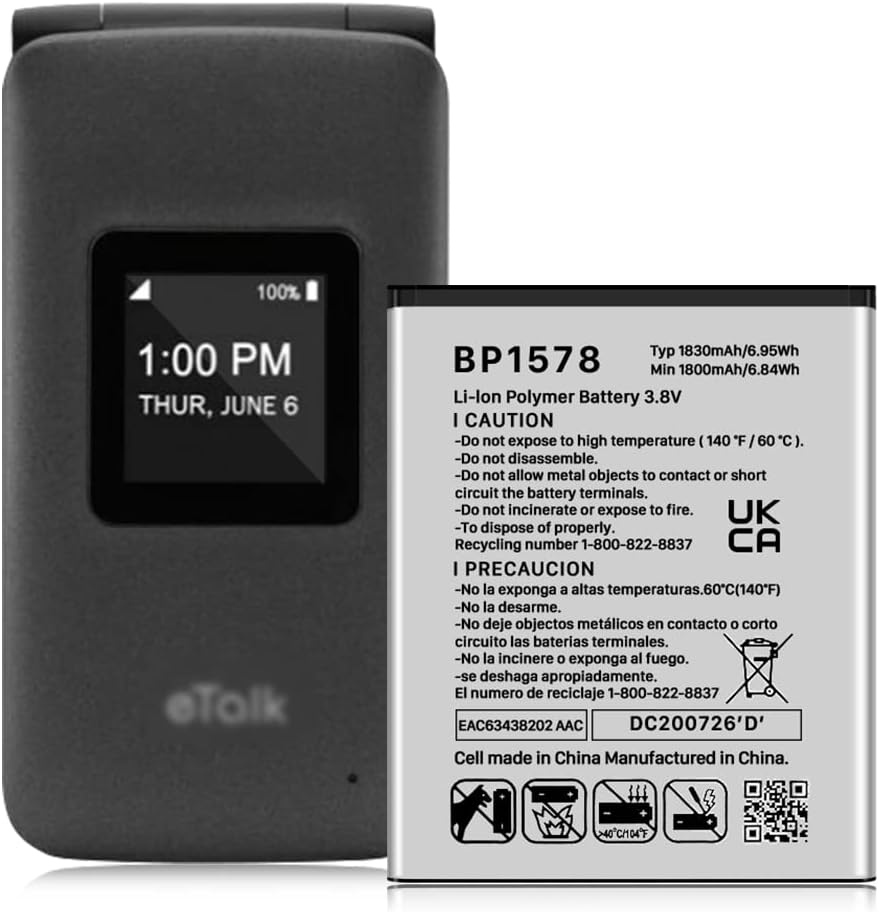 Amazon.com: E-YIIVIIL Replacement Battery BP1578 Compatible with ...