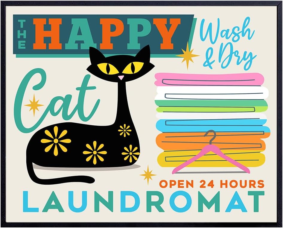 Amazon.com: YELLOWBIRD ART & DESIGN Vintage Laundry Room Wall Art 11x14 ...