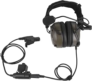 Amazon.com: WODASEN Noise Cancelling Headphones Tactical Walkie Talkie ...