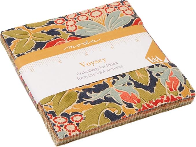 Amazon.com: Voysey Charm Pack for Moda from The V&A Archives; 42-5 Inch ...