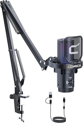 Amazon.com: InnoGear Gaming USB Microphone, Noise Cancellation ...