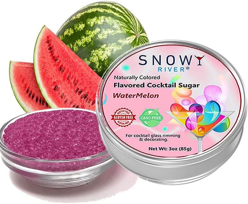 Amazon.com: Snowy River Naturally Flavored Watermelon Cocktail Sugar ...