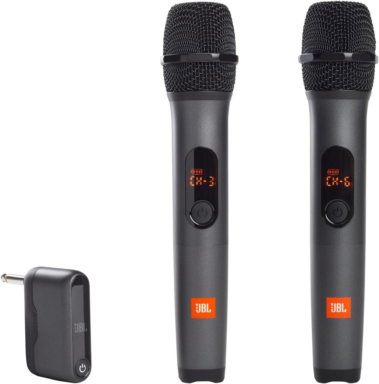 JBL Wireless Microphone Set with 2 Microphones and Receiver, Cardioid ...