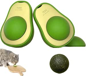 YUDANSI 2Pack Avokado Kattmynta Leksaker, Slipning Tänder Rengöring ...