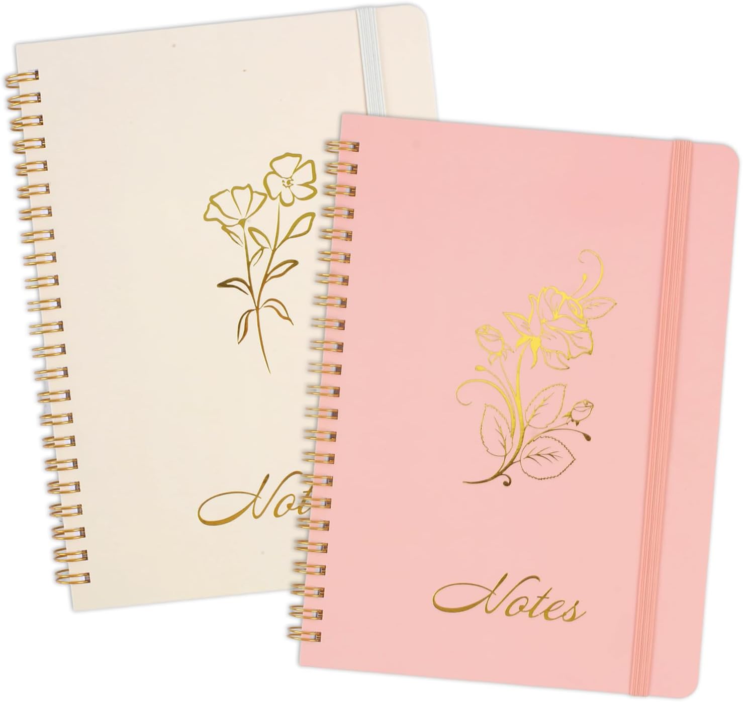 Amazon.com : Joyberg Aesthetic Spiral Notebook, 2PCS Cute Notebook, 8.3 ...