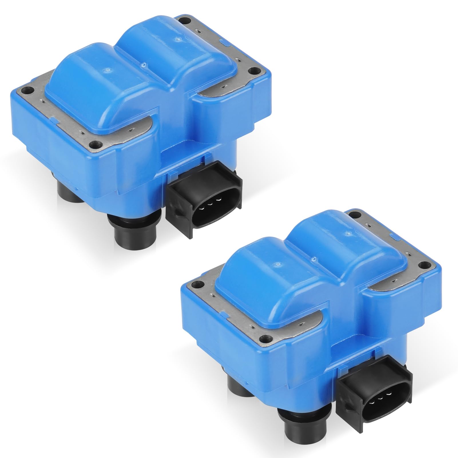 Amazon.com: Blue Set of 2 Ignition Coil Pack Compatible with Ford ...