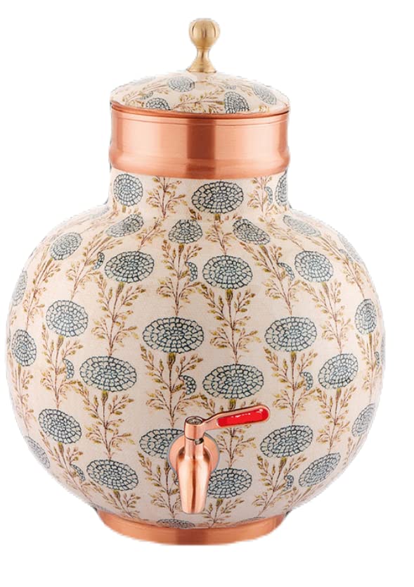 Buy Corporate Overseas 8 Litre Copper Matka, Tank, Water Dispenser, Pot ...
