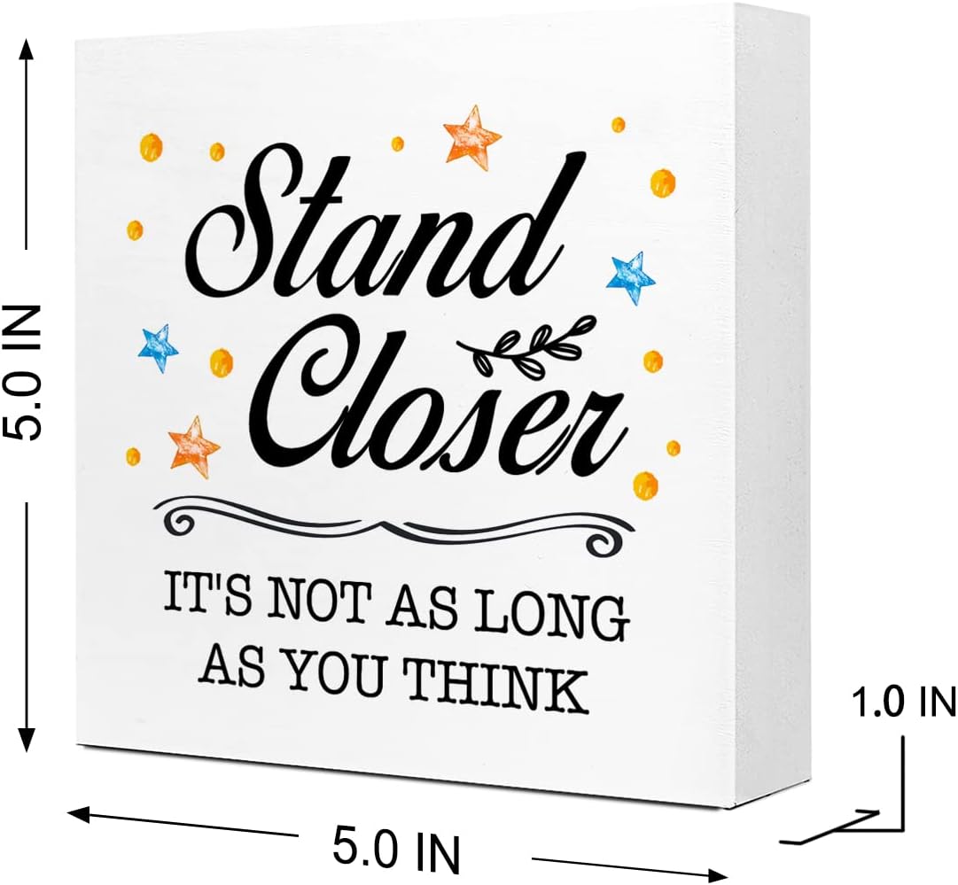 Stand Closer It’s Not As You Think – Letrero de madera para baño ...