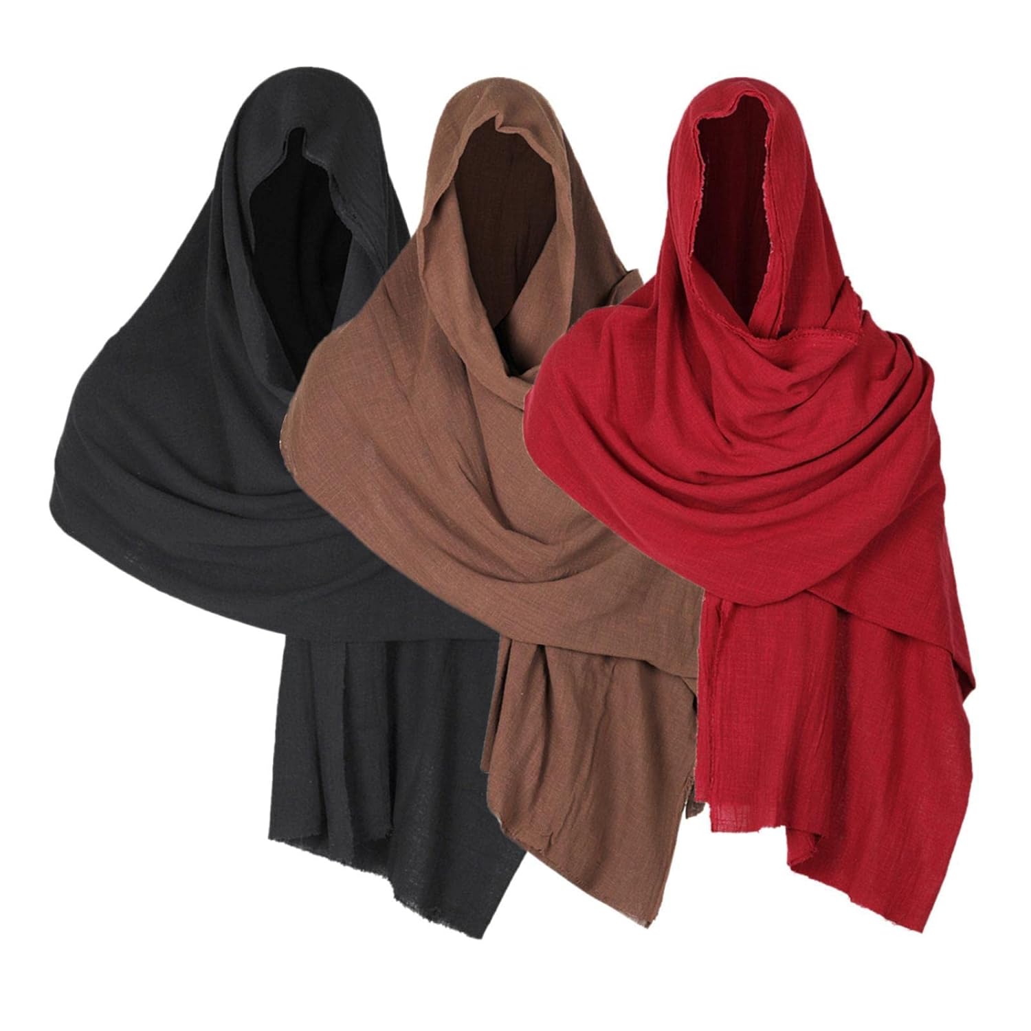 Enakshi Medieval Hooded Cloak Shoulder Cowl Adult Garment Cosplay Party ...