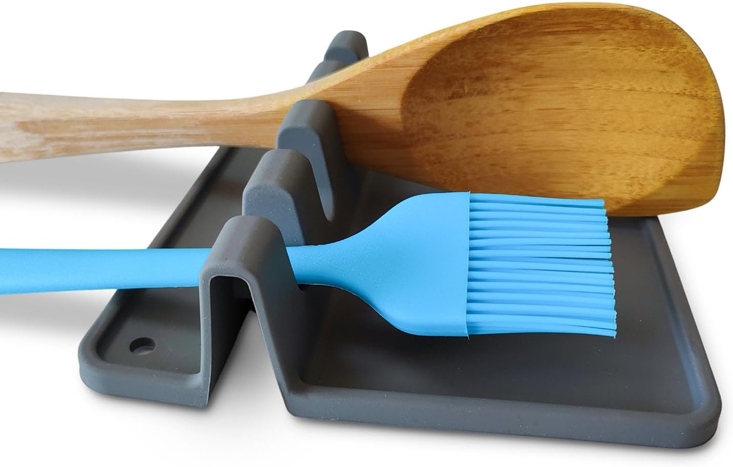 Amazon.com: 2 Pack Spoon Rest for Multiple Utensils & Lid Holder ...
