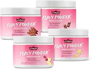 GymQueen Flavy Powder 4 x 200 g, poudre aromatique réduite en calories ...