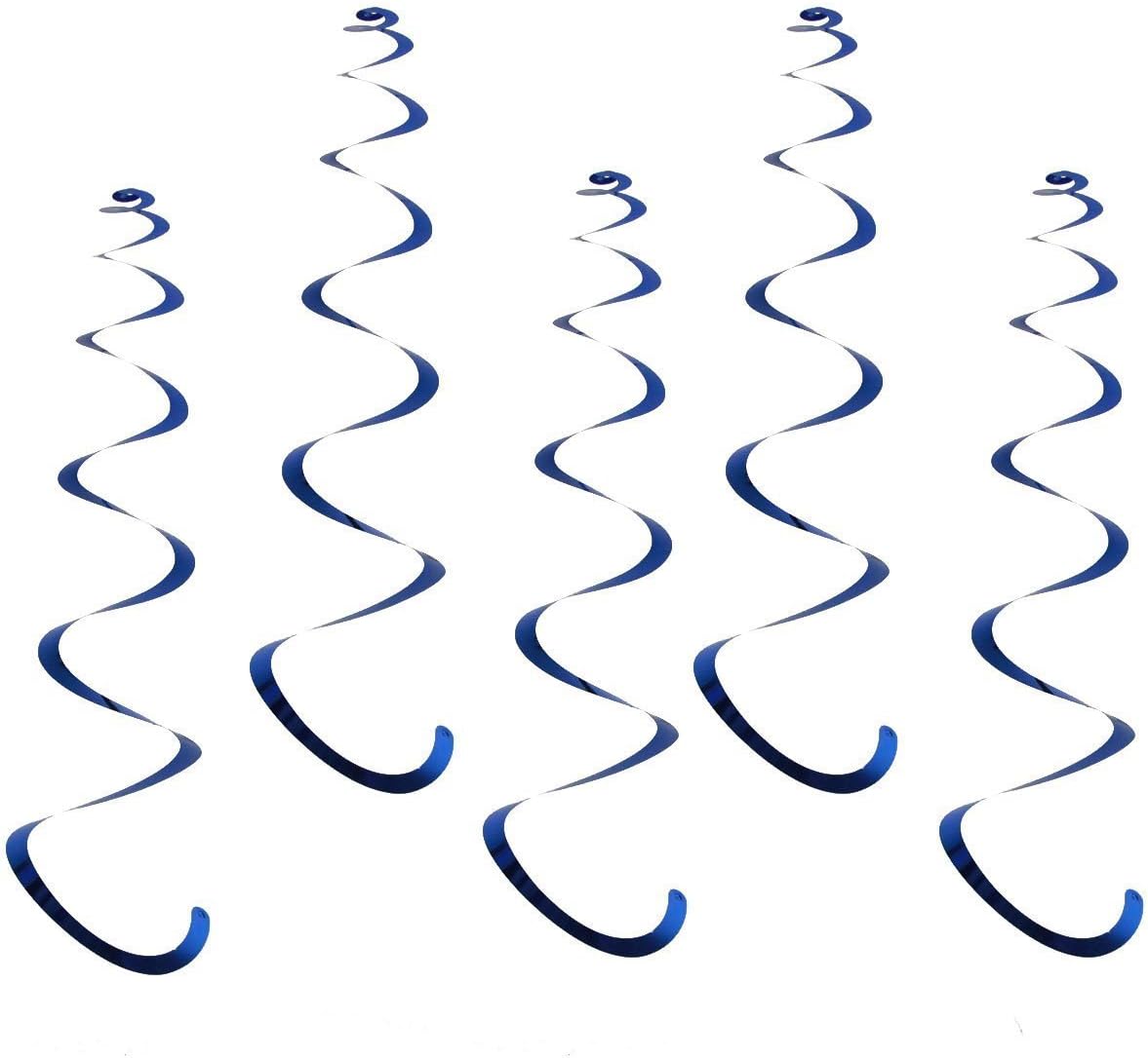 Amazon.com: SUNBEAUTY Dark Blue Foil Hanging Swirl Decorations Swirl ...