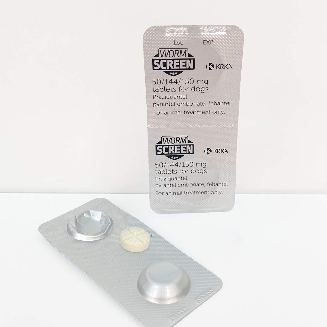 WORM SCREEN Dog (2 tablets): Dog Worming Tablets - Veterinary Licensed ...