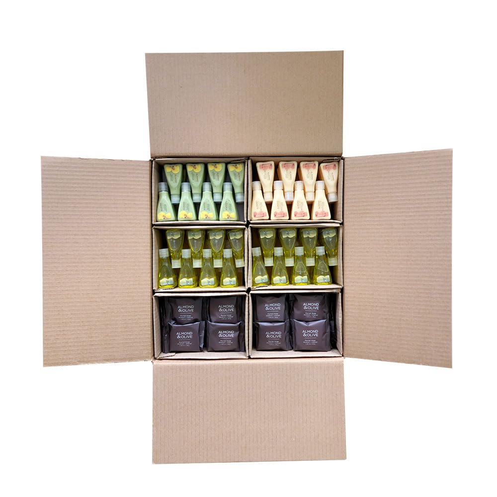 Jypesa | Almond & Olive - Paquete con 288 piezas para Amenidades ...
