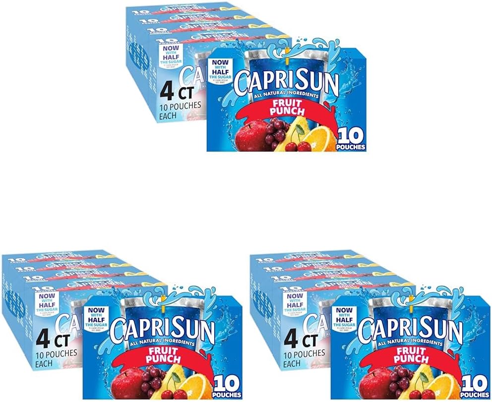 Amazon.com : Capri Sun Fruit Punch Ready-to-Drink Juice (40 Pouches, 4 ...