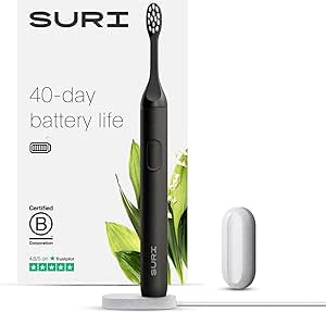 Suri Sustainable Sonic Toothbrush - Electric Toothbrush Adults - Slim ...