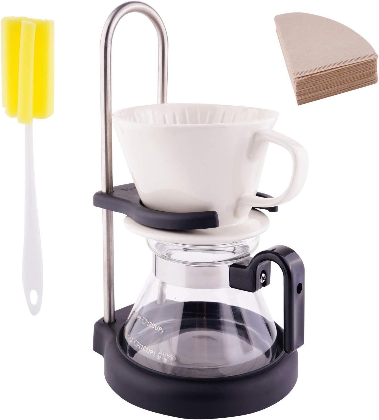 Amazon.com: Pour Over Coffee Dripper Set with Stand Station Pour Over ...