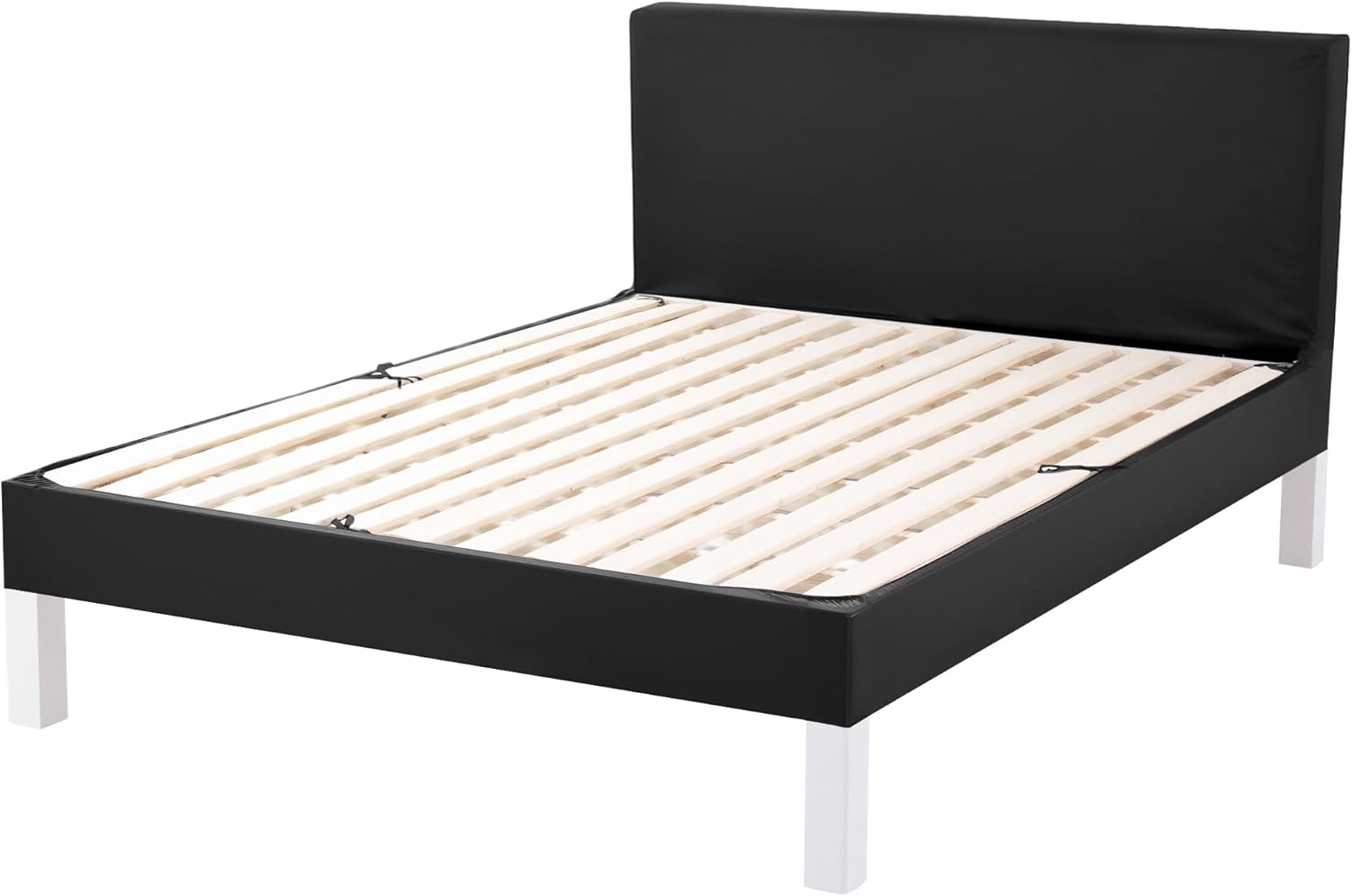 Amazon.com: MABOZOO PU Leather Box Spring Cover, Super Stretchy Bed ...