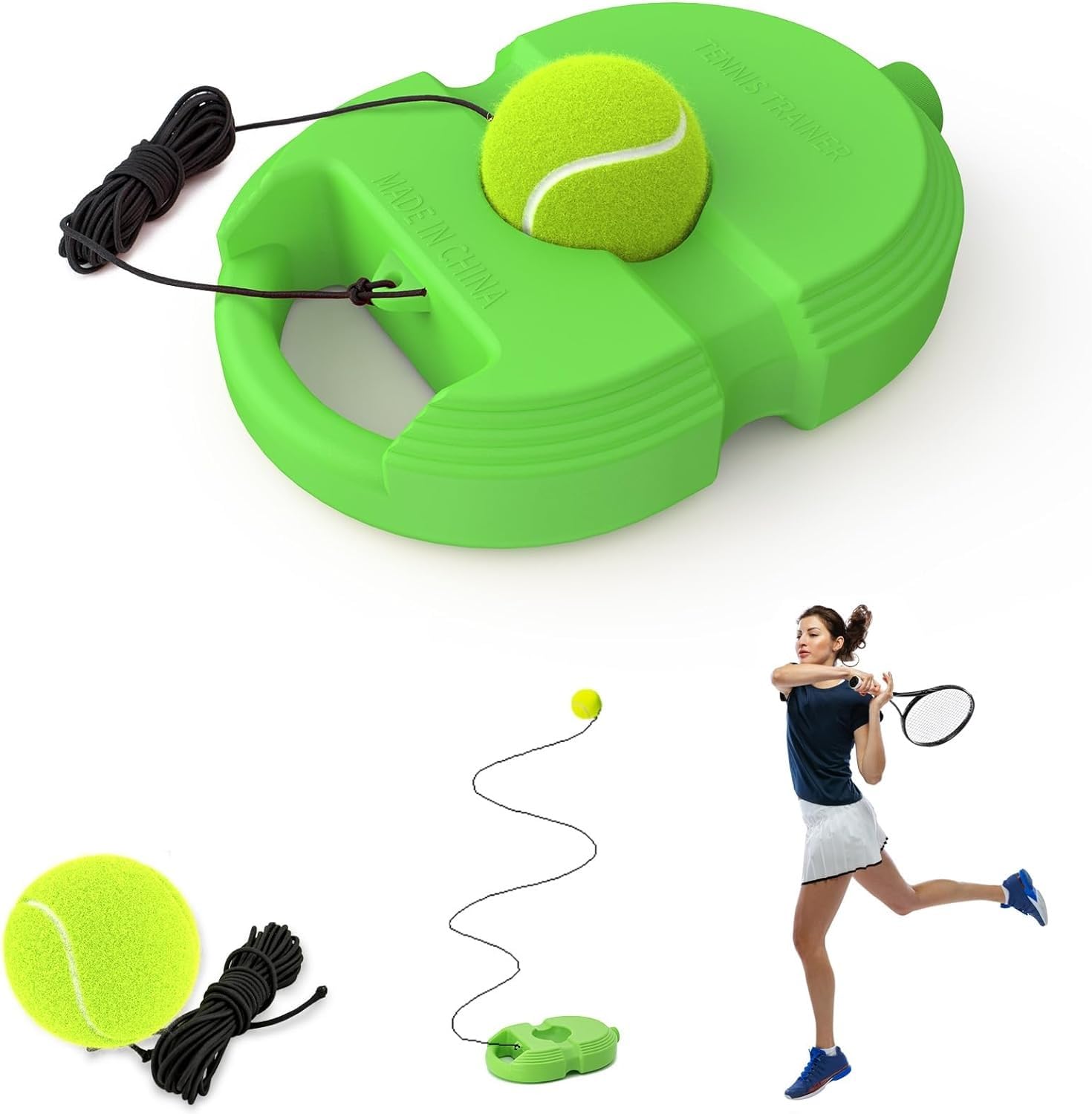 Buy ELISCO Tennis Trainer Rebound Ball with String Solo Tennis Trainer ...