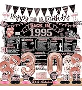 Amazon.com: DARUNAXY 60th Birthday Party Decorations, Vintage Back in ...