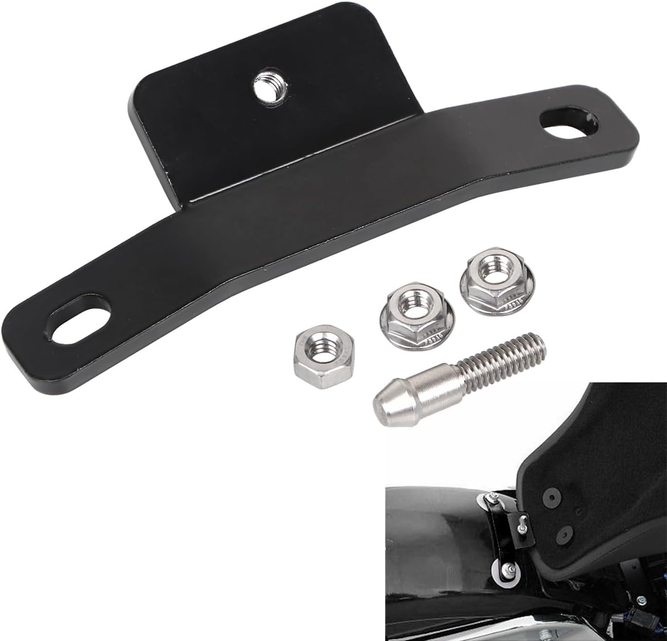 Amazon.com: XMMT Black Solo Seat Mounting Bracket For Harley Touring ...