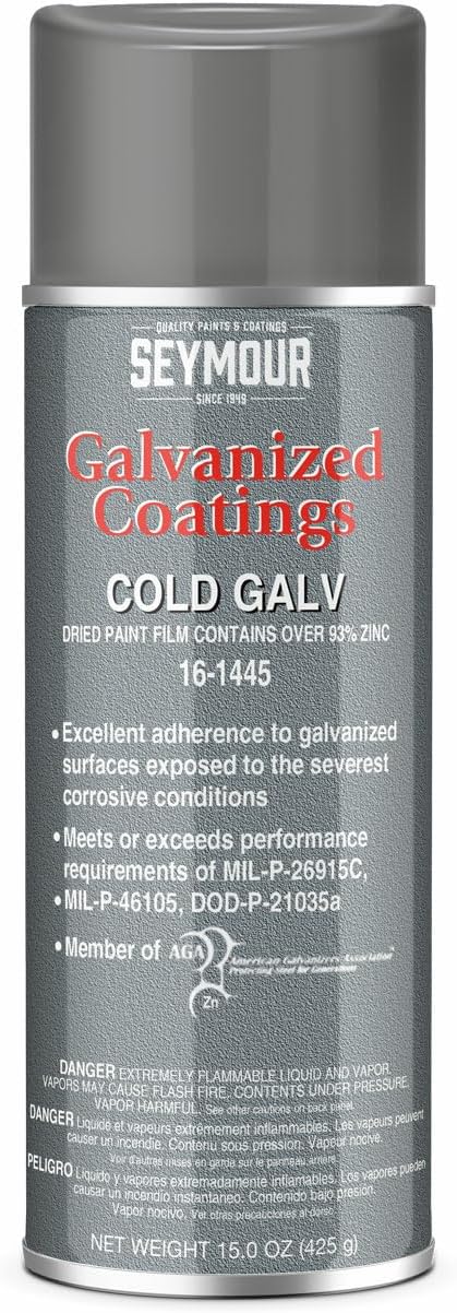 Seymour 16-1445 Galvanized Coatings Spray Paint, Cold Galvanized Primer ...