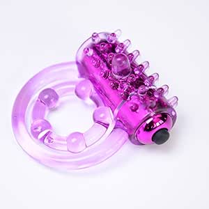 Amazon.com: Anillo de polla vibrador masculino Vibrador Anillos de pene estimulación (púrpura ...