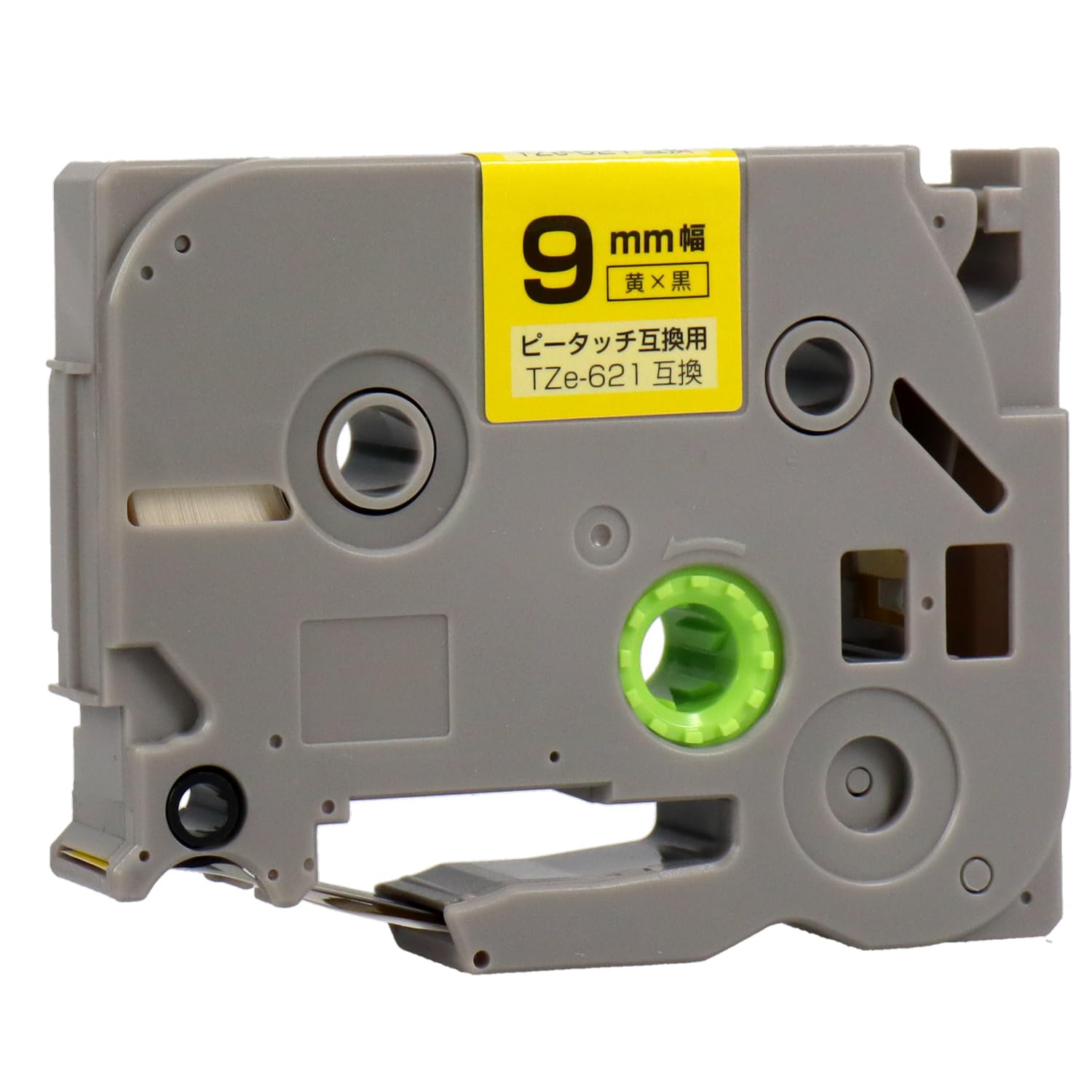 Amazon.co.jp: 【エコスロ】ブラザー用 ピータッチ互換 TZe-621 黄/黒文字 幅 : 9mm 単品 TZeテープ互換 ラベル ...
