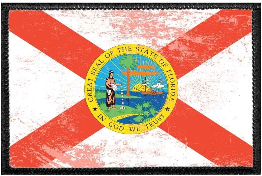 Amazon.com: Florida State Flag Embroidered Patch Velcro®-Brand ...