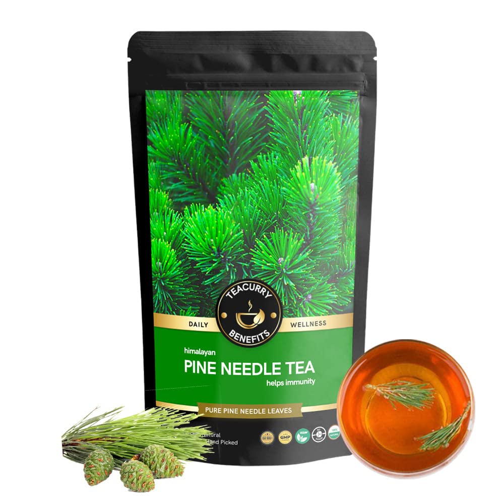TEACURRY Himalayan Pine Needle Tea - (25 Grams, 50 Cups) Helps with ...
