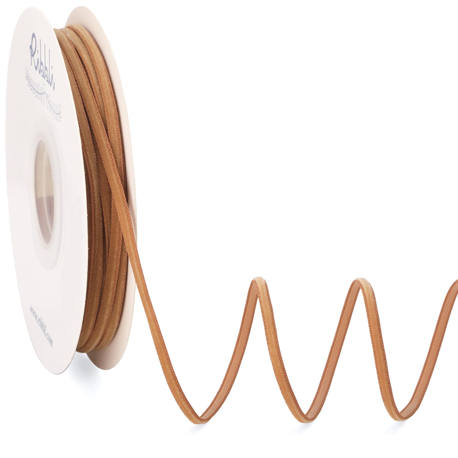 Amazon.com: Ribbli Khaki Velvet Ribbon 1/8 Inches Continuous 25 Yard ...