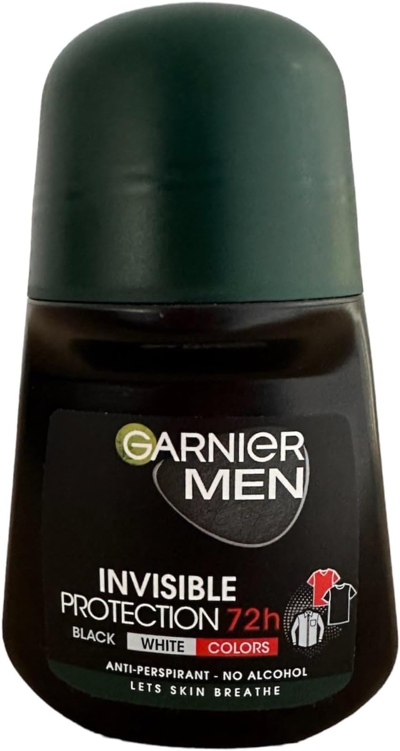 Amazon.com : Garnier Men Invisible Anti-Perspirant Roll-On 50 ml / 1.7 ...