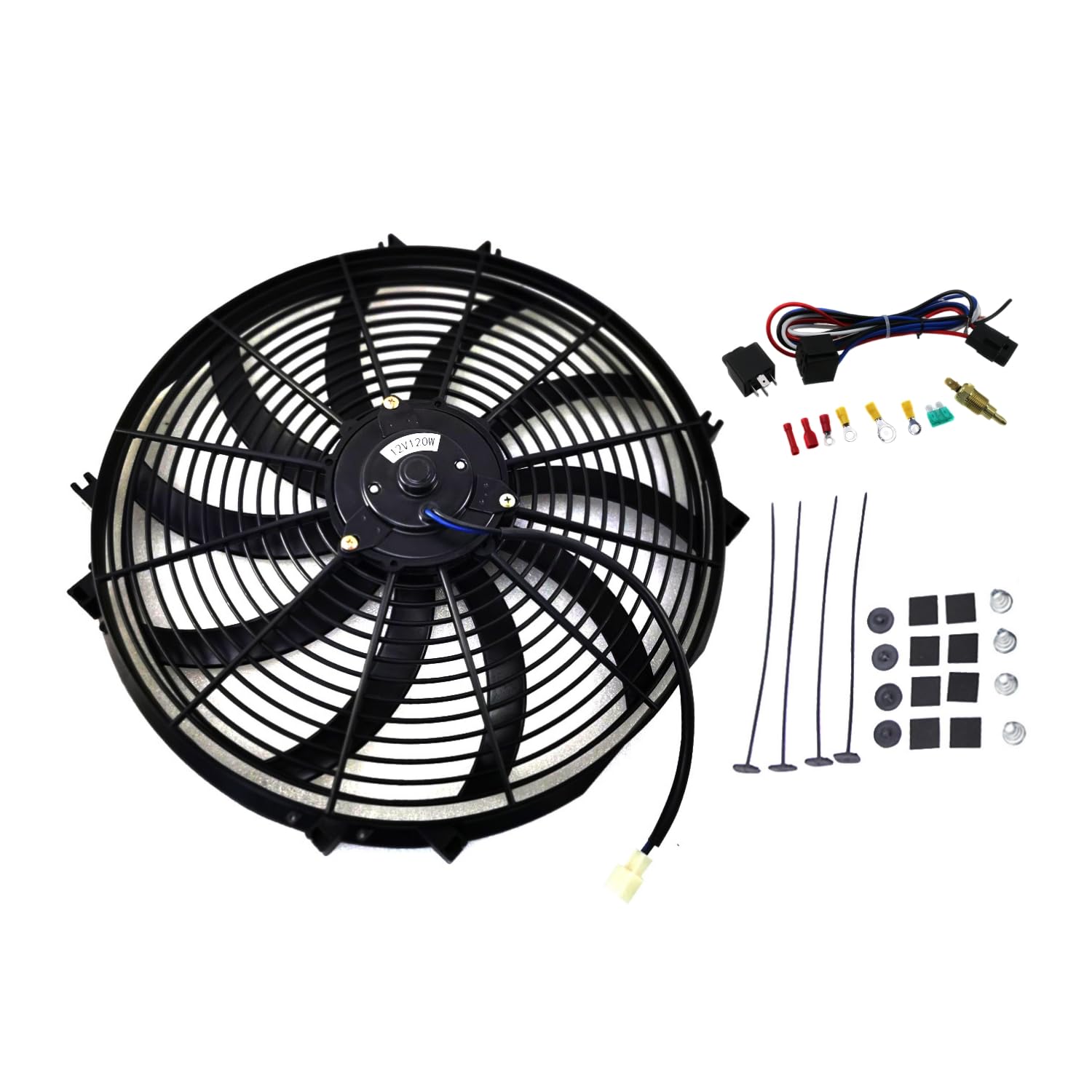 Amazon.com: Lizroodia 16 Inch Slim Fan Push Pull Radiator Cooling ...