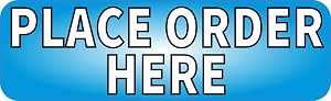 Amazon.com: StickerTalk Place Order Here Vinyl Sticker, 10 inches by 3 ...