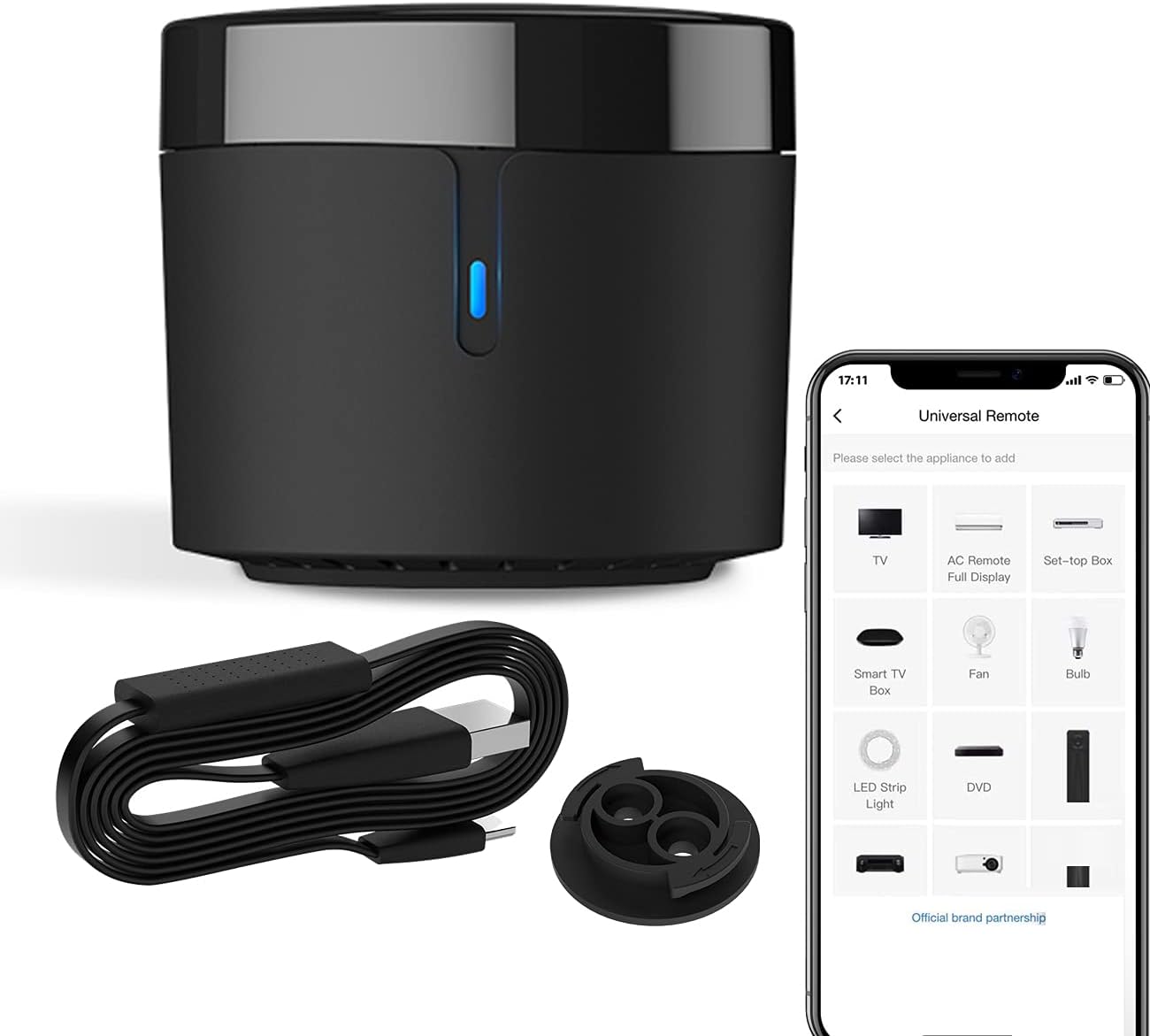 Amazon.com: Broadlink RM4 Mini IR+HTS2 Temperature Humidity Sensor WiFi ...