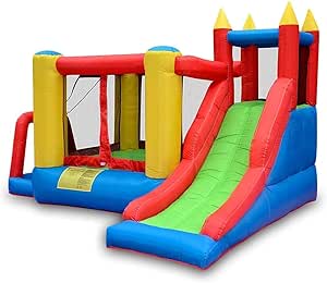 Amazon.com: QZQHNYJ Bouncy Castle, Bouncy Castles Inflatable Castle ...