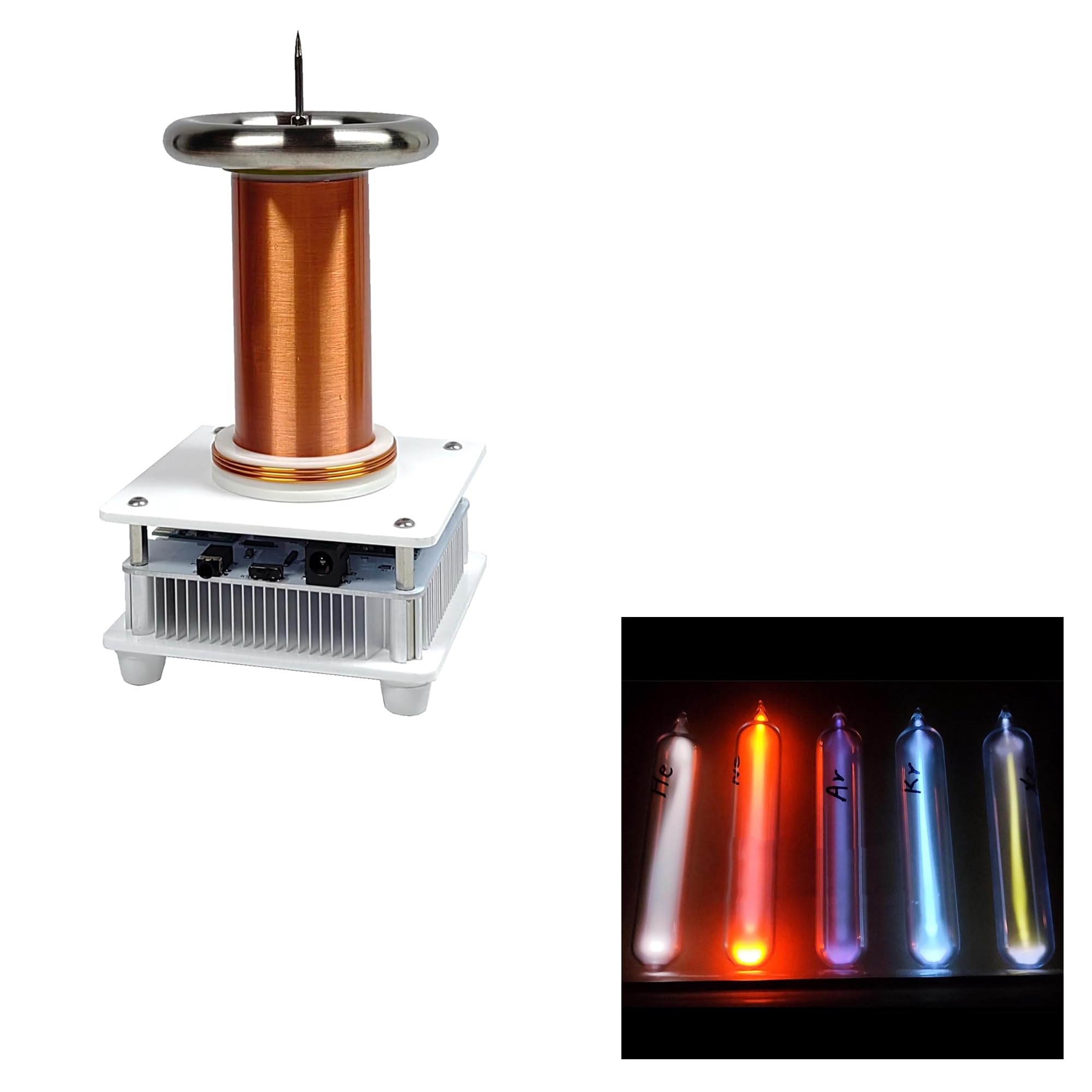 Amazon.com: Joytech Music Tesla Coil & 5PC Noble Gases Tube SS17-SS22 ...