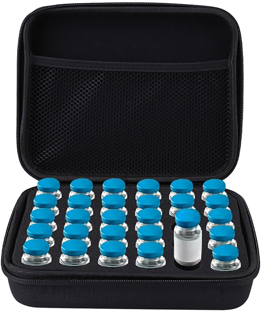 Amazon.com: 30 Slots Diabetic Insulin Peptide Fridge Carrying Case Vial ...