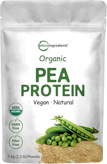 Amazon.com: Micro Ingredients North America Grown, Organic Pea Protein ...