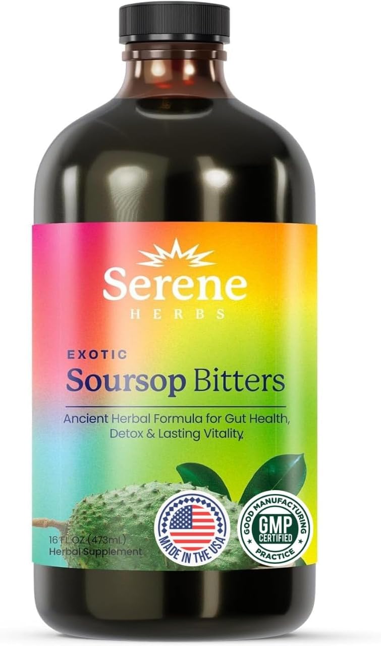 Amazon.com: Soursop Bitters Liquid – Organic Herbal Detox with Black ...