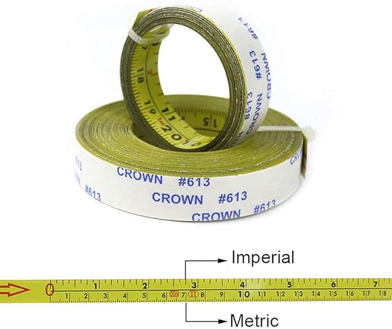 2M Self Adhesive Metric Ruler Miter Track Tape Measure Steel Miter Saw ...
