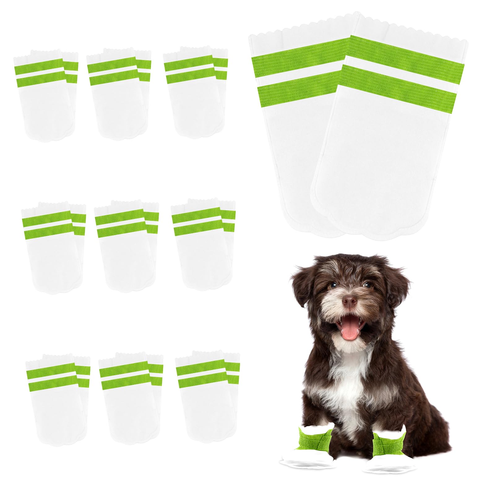 Newthinking Disposable Dog Boots for Injured Paws, 20 PCS Waterproof ...