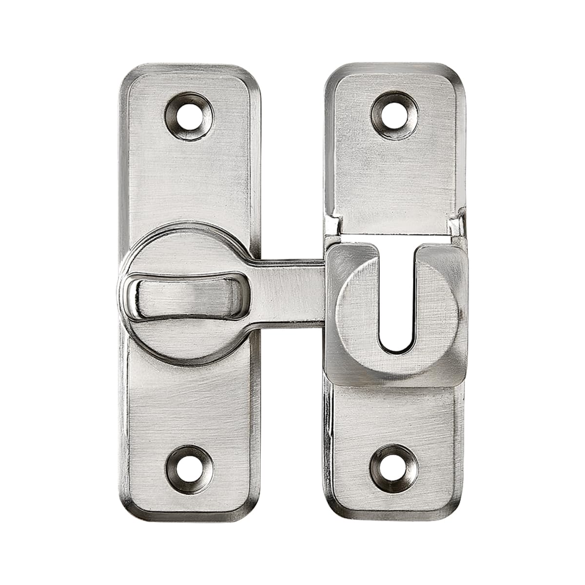 Snapklik.com : INIRET 2 Packs Silvery Enhanced Security Flip Latch Lock ...