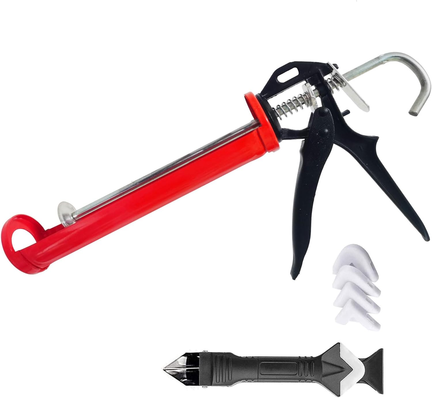 Caulk Gun, 9 Inch Silicone Sealant Caulk Gun 310ml 10oz with Caulking ...